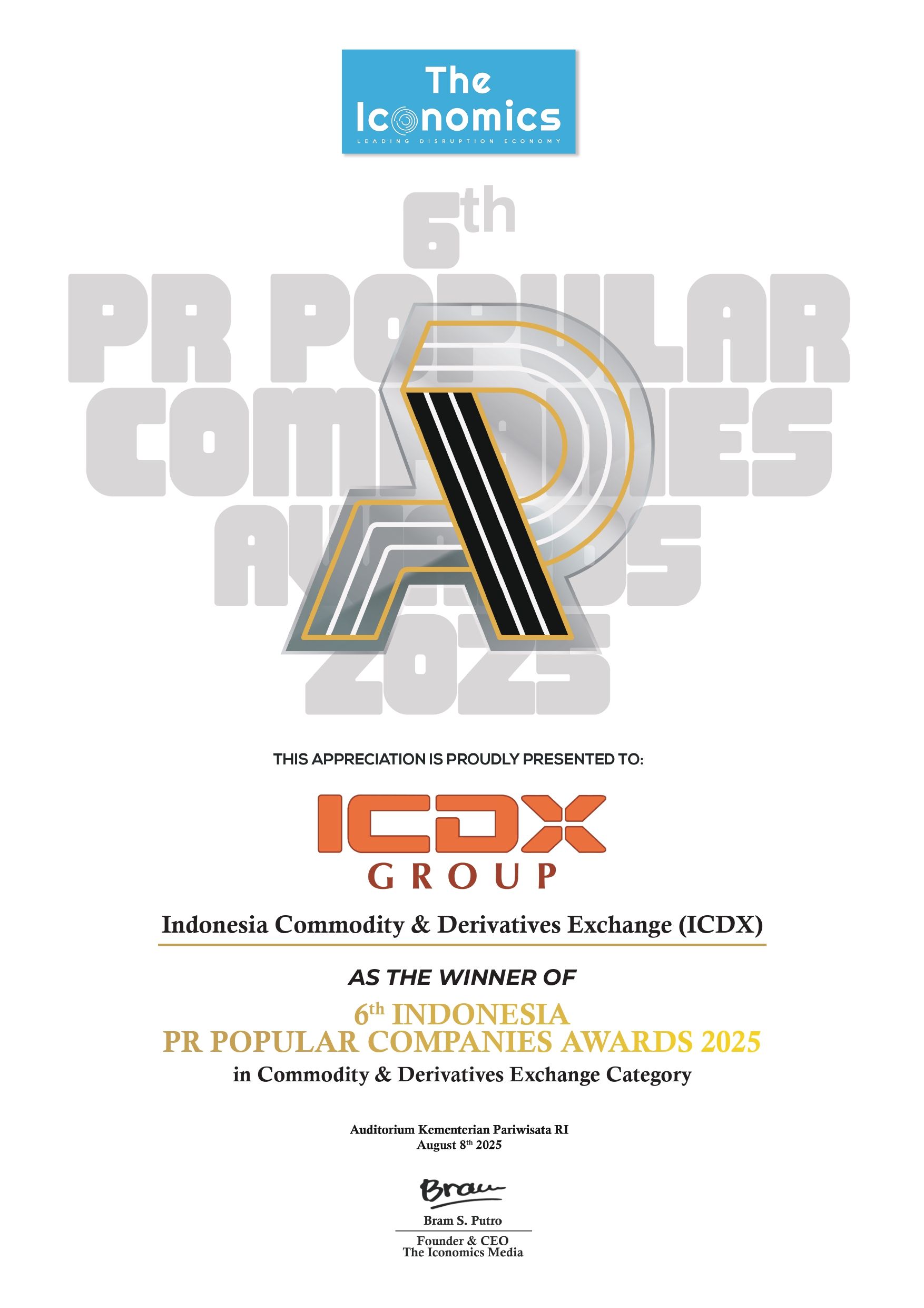 ICDX Raih Penghargaan Bergengsi di Ajang 6th Indonesia Public Relation ...
